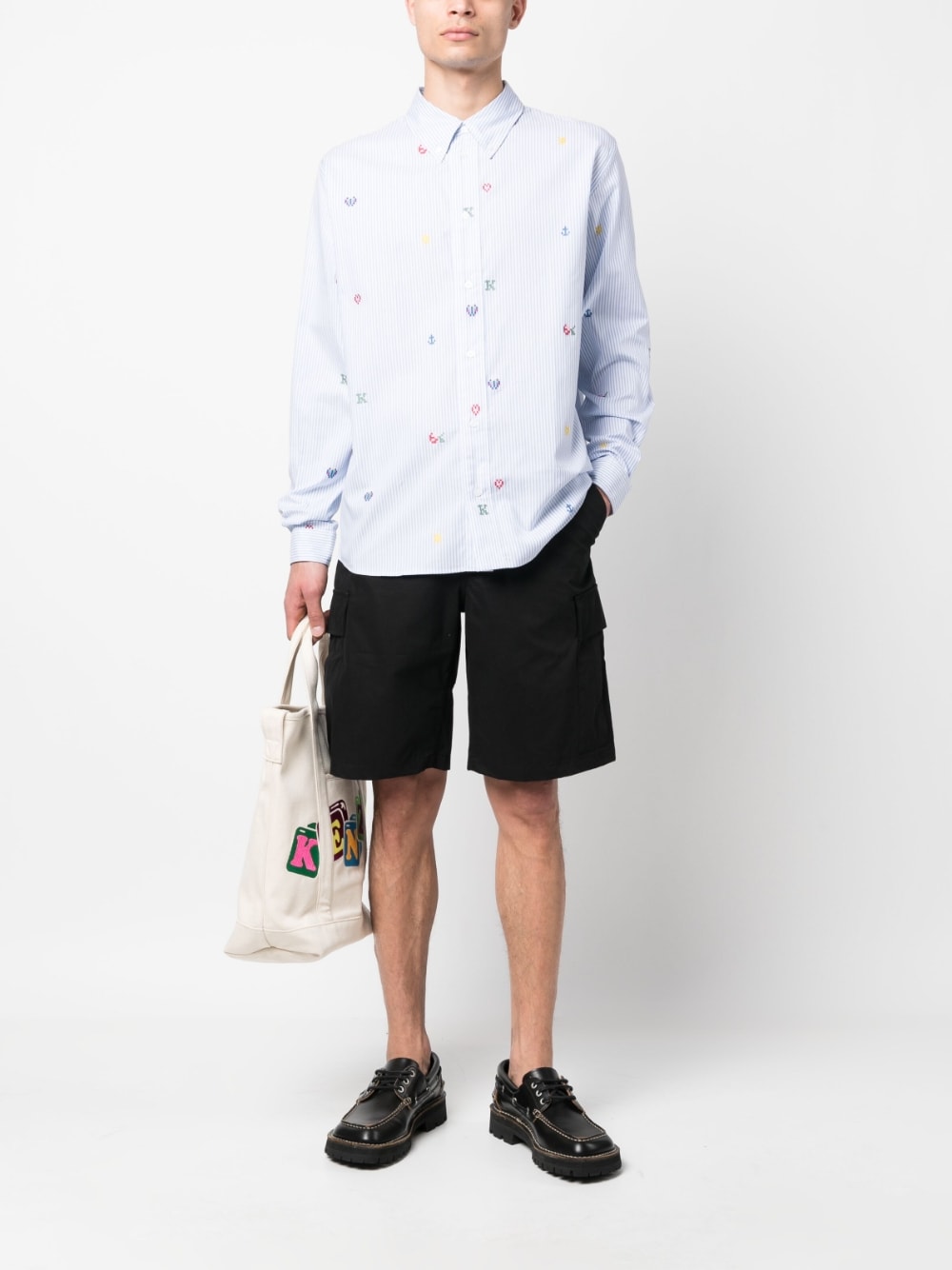 KENZO Kenzo Logo-Patch Cargo Shorts