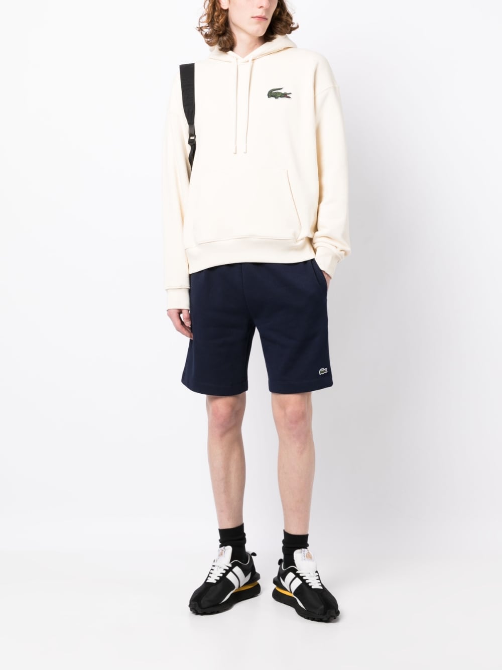 LACOSTE Logo-Patch Track Shorts