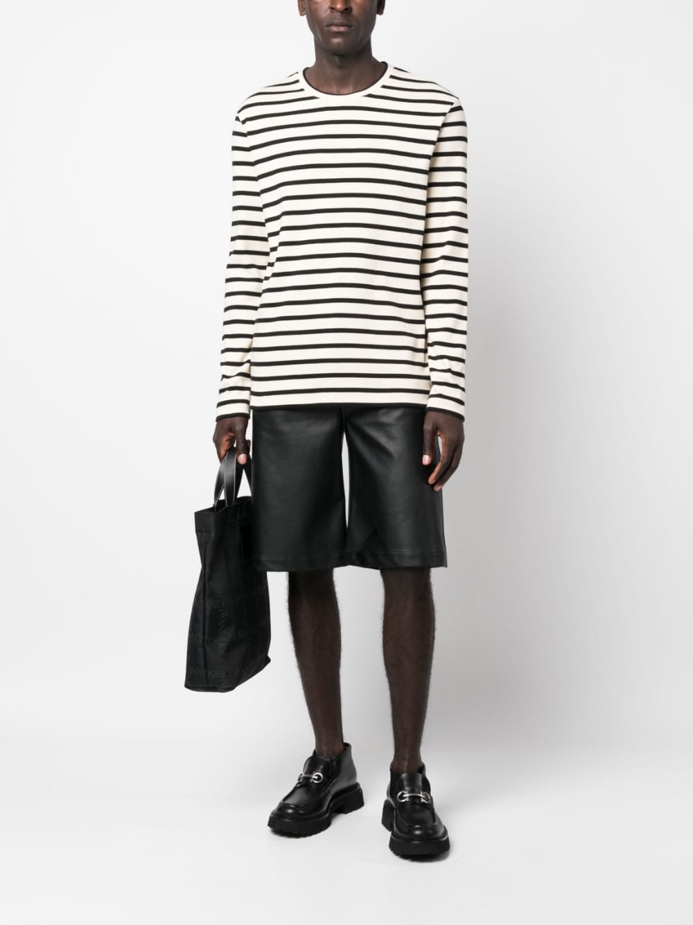 JIL SANDER long-sleeve striped sweatshirt