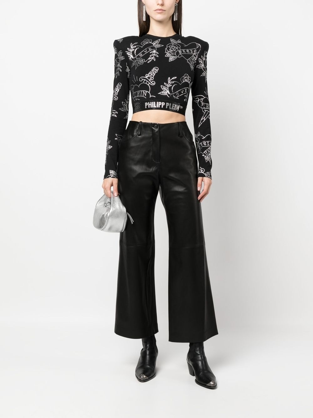 PHILIPP PLEIN Philipp Plein Crystal-Embellished Top