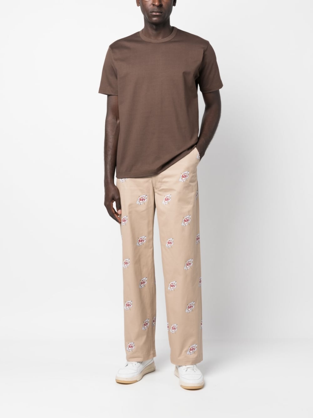 JUNYA WATANABE x roy lichtenstein cotton chino trousers