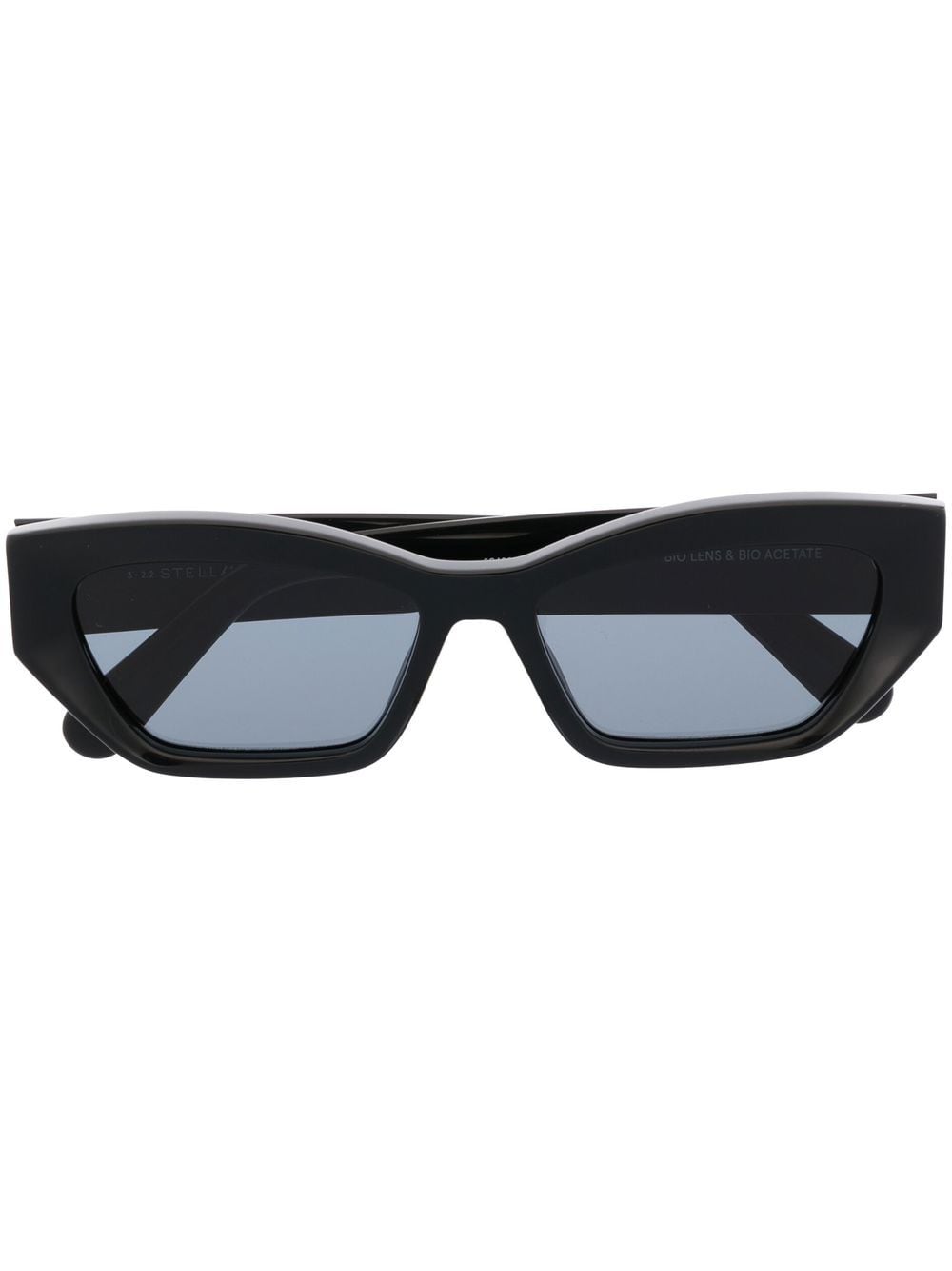 Stella McCartney Black Cat-Eye Sunglasses Stella McCartney Acetate Geometric Cat-Eye Sunglasses  main image 2