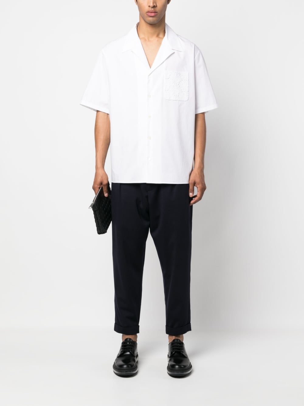 BALMAIN Balmain Embossed-Button Drawstring Trousers