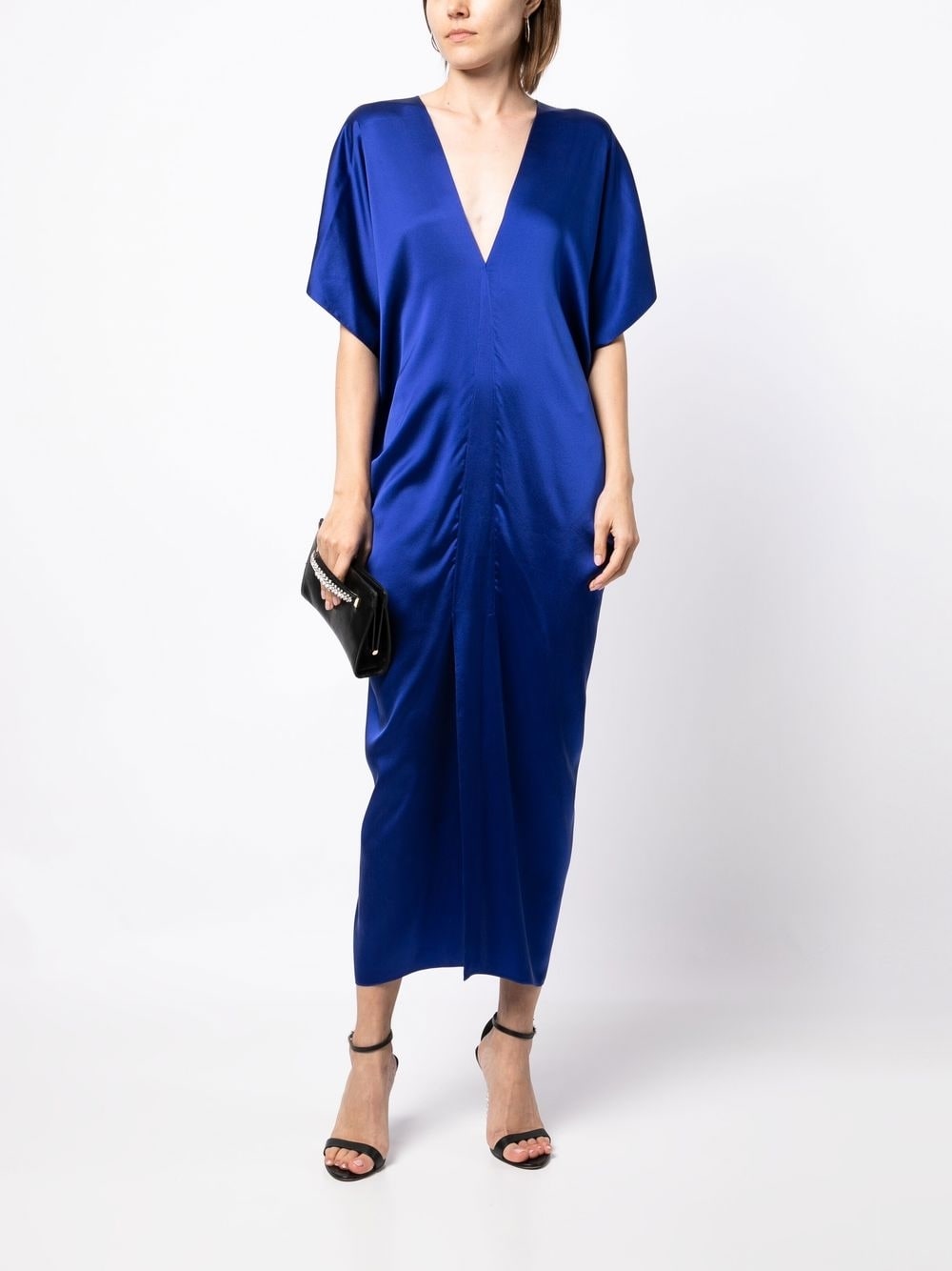 VOZ VOZ Kaftan-Style Silk Dress