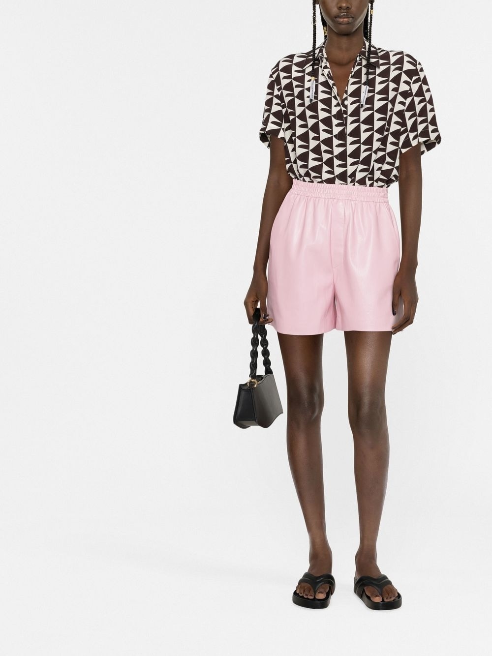 NANUSHKA Nanushka Faux-Leather Boxer Shorts