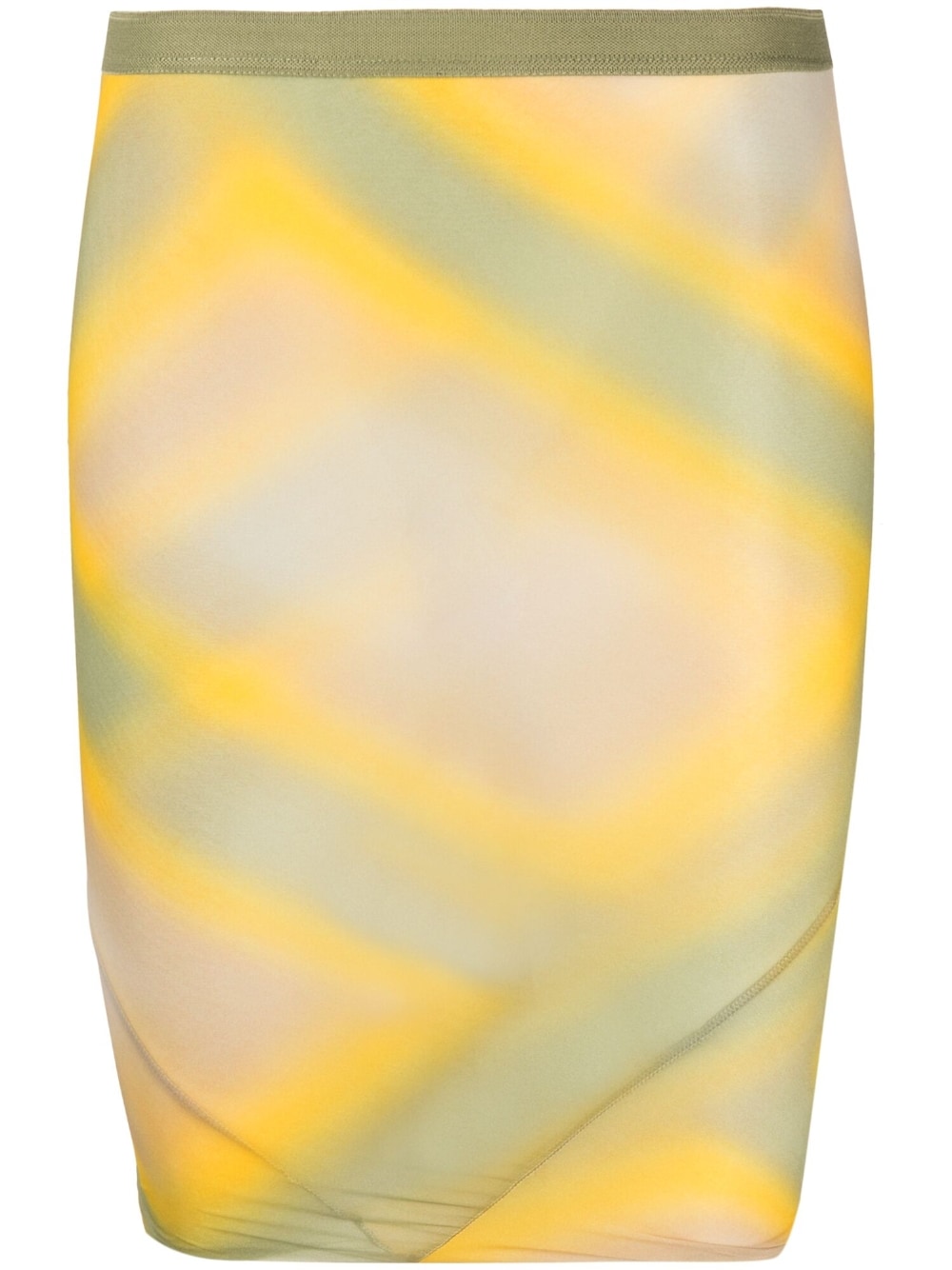RICK OWENS Rick Owens High-Waisted Graphic-Print Skirt