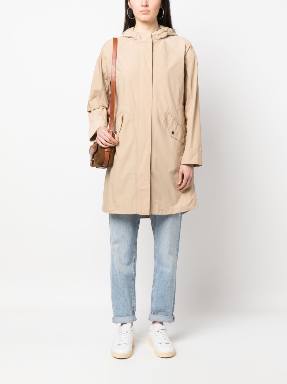 WOOLRICH Woolrich Hooded Mid-Length Coat