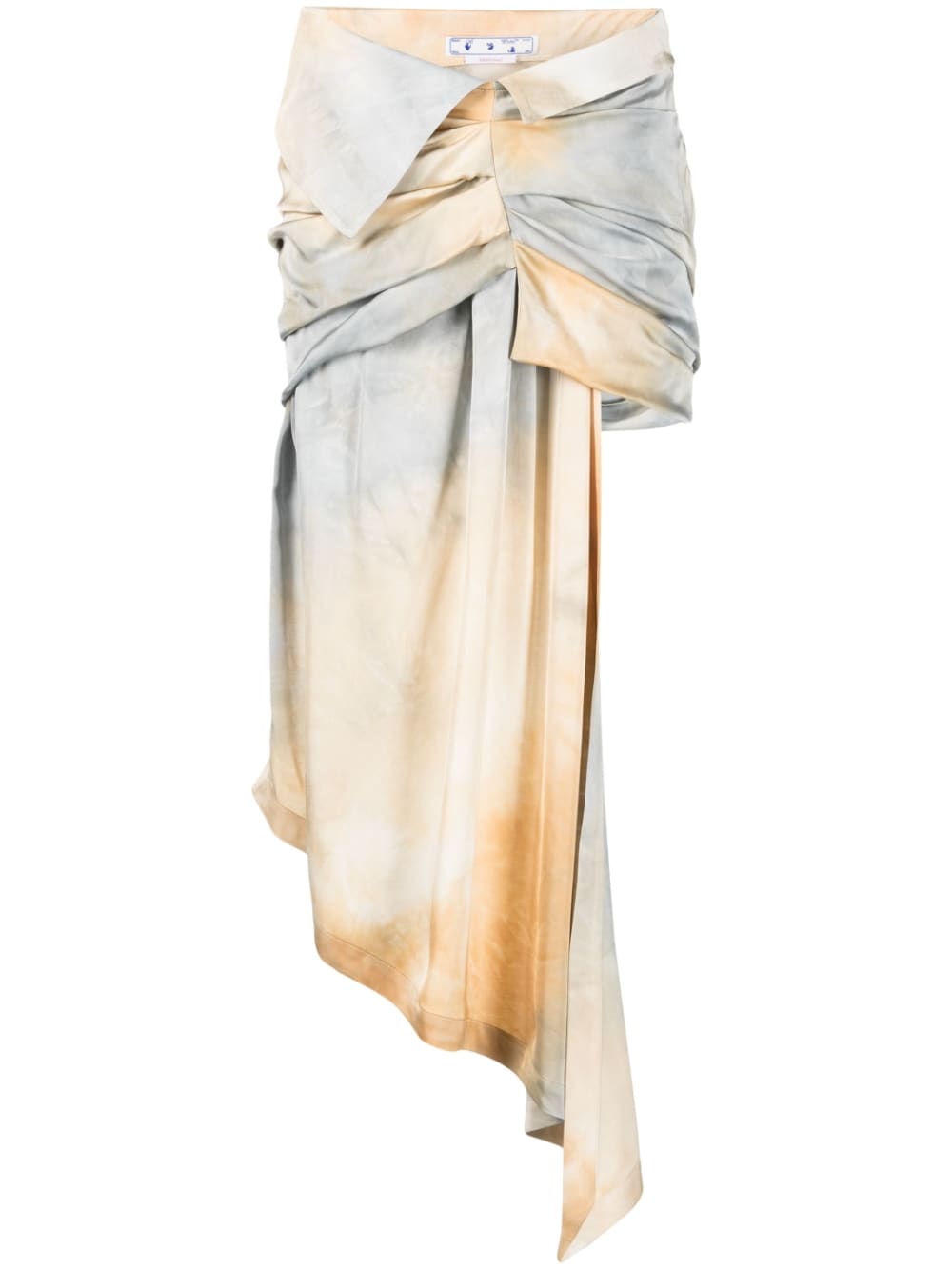 OFF-WHITE Off-White Tie-Dye Asymmetric Skirt