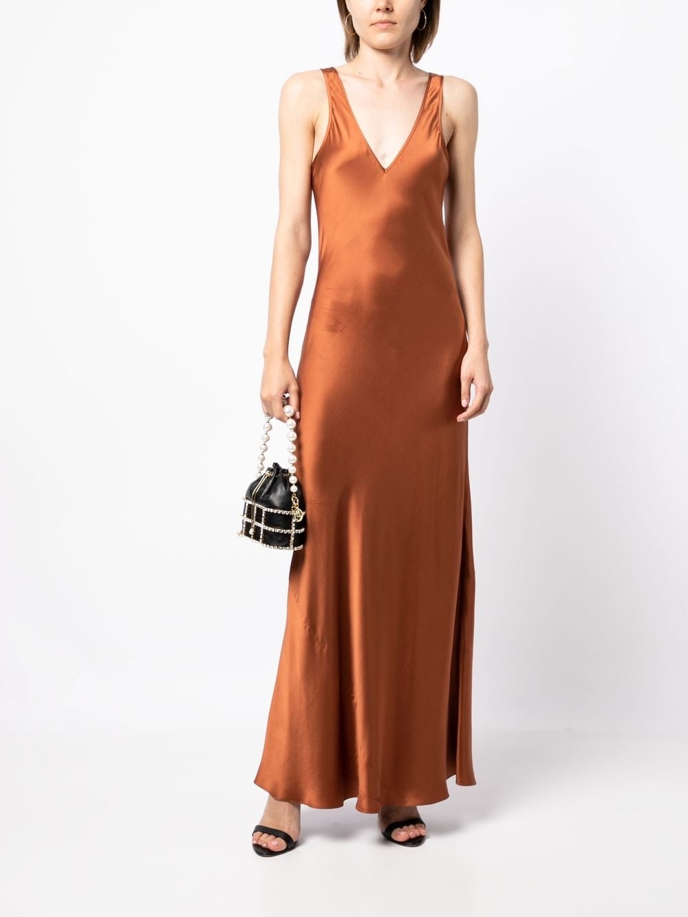 VOZ VOZ V-Neck Long Dress
