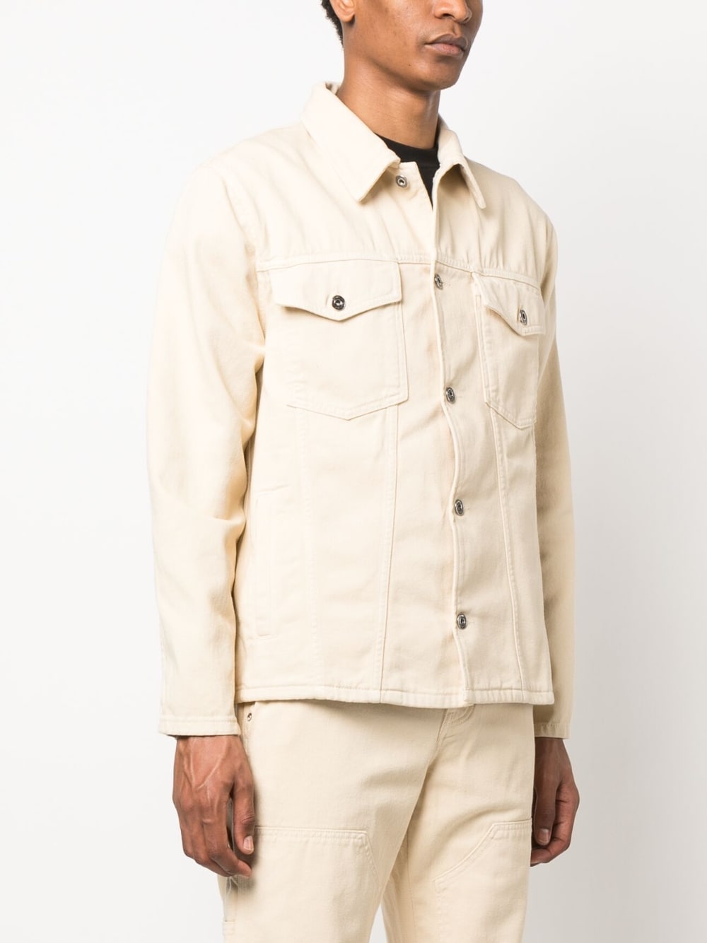 OFF-WHITE Embroidered Denim Shirt
