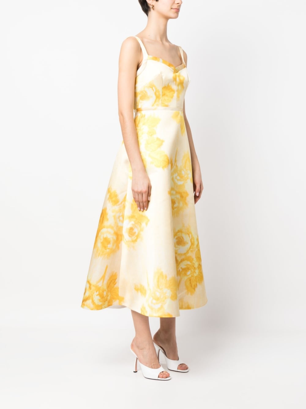 EMILIA WICKSTEAD Floral-Print Midi Dress
