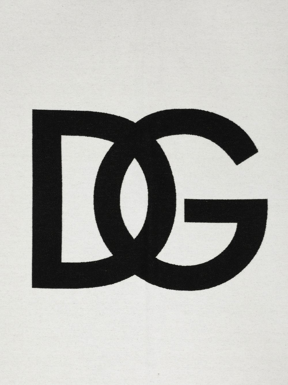 Dolce & Gabbana Logo-Pattern Cotton Blanket - Black | Editorialist