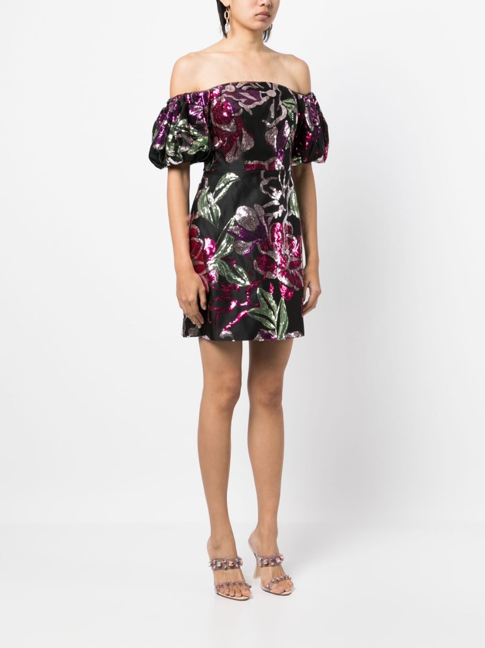 MARCHESA Marchesa Notte Sequin-Embellished Dress
