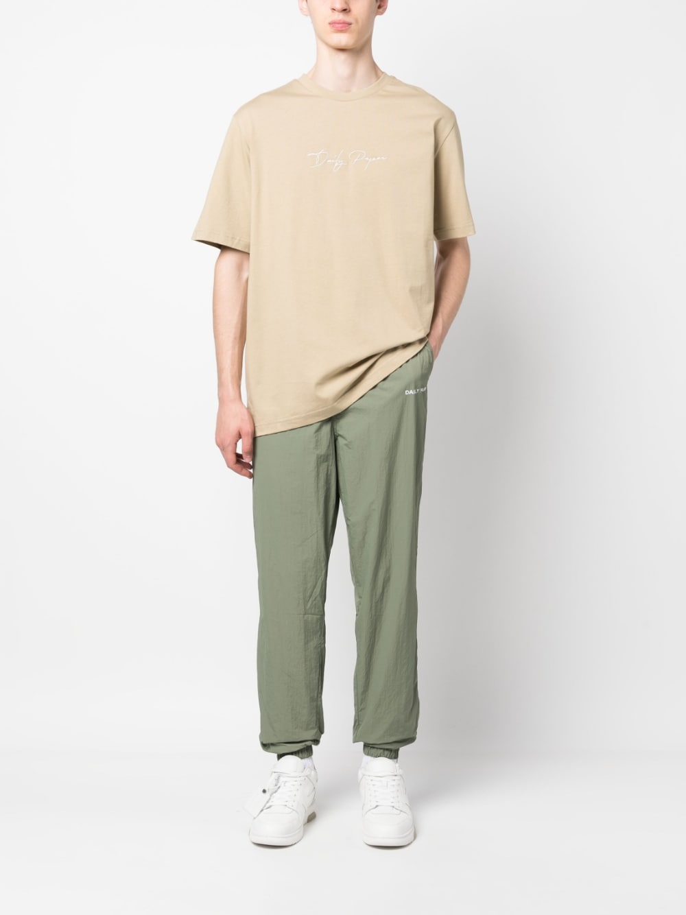 DAILY PAPER embroidered logo t-shirt