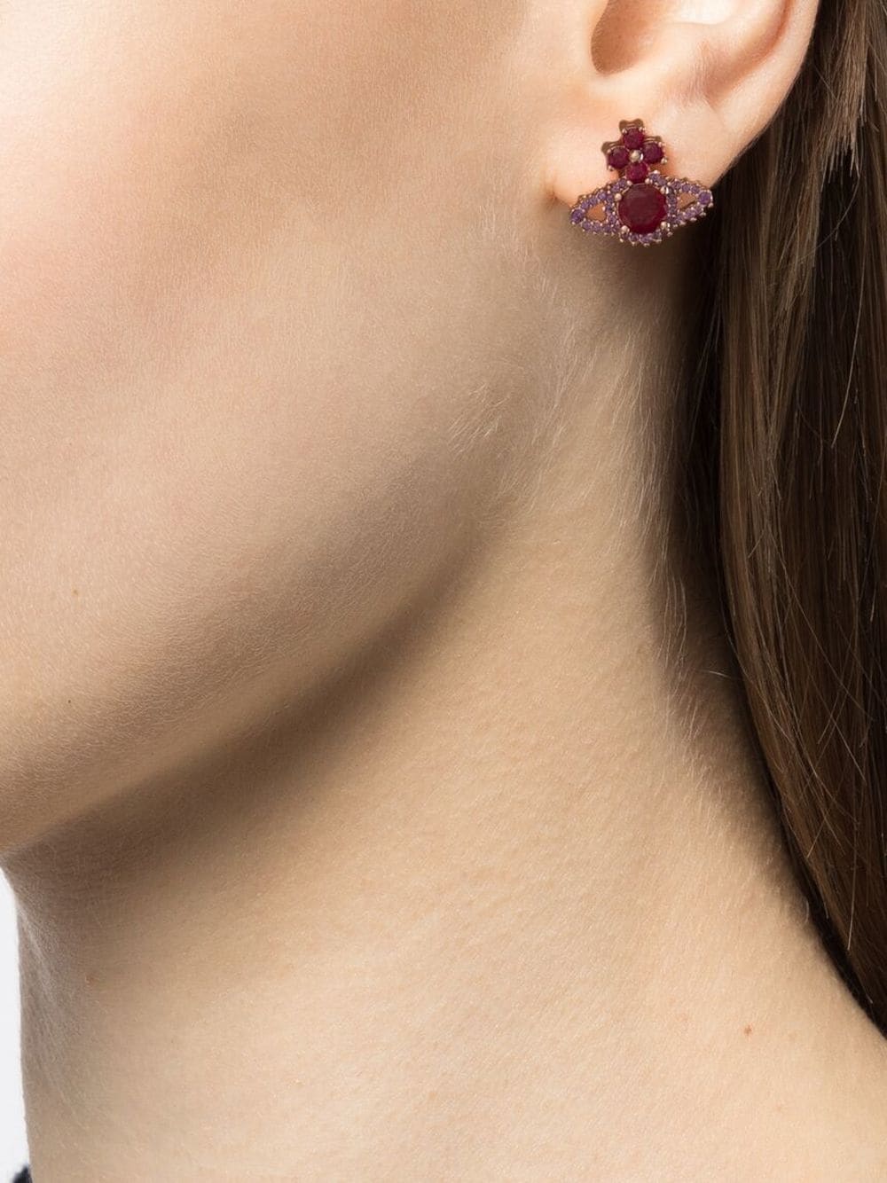 Vivienne Westwood Valentina Orb Earrings - Red | Editorialist