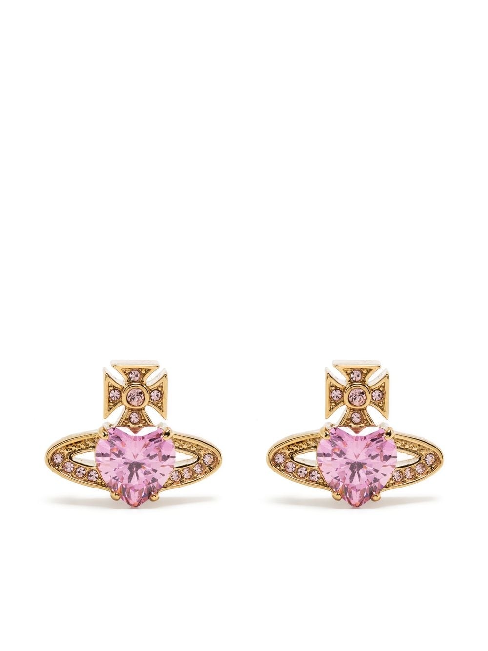 Vivienne Westwood C Ariella Orb Earrings Pink Editorialist