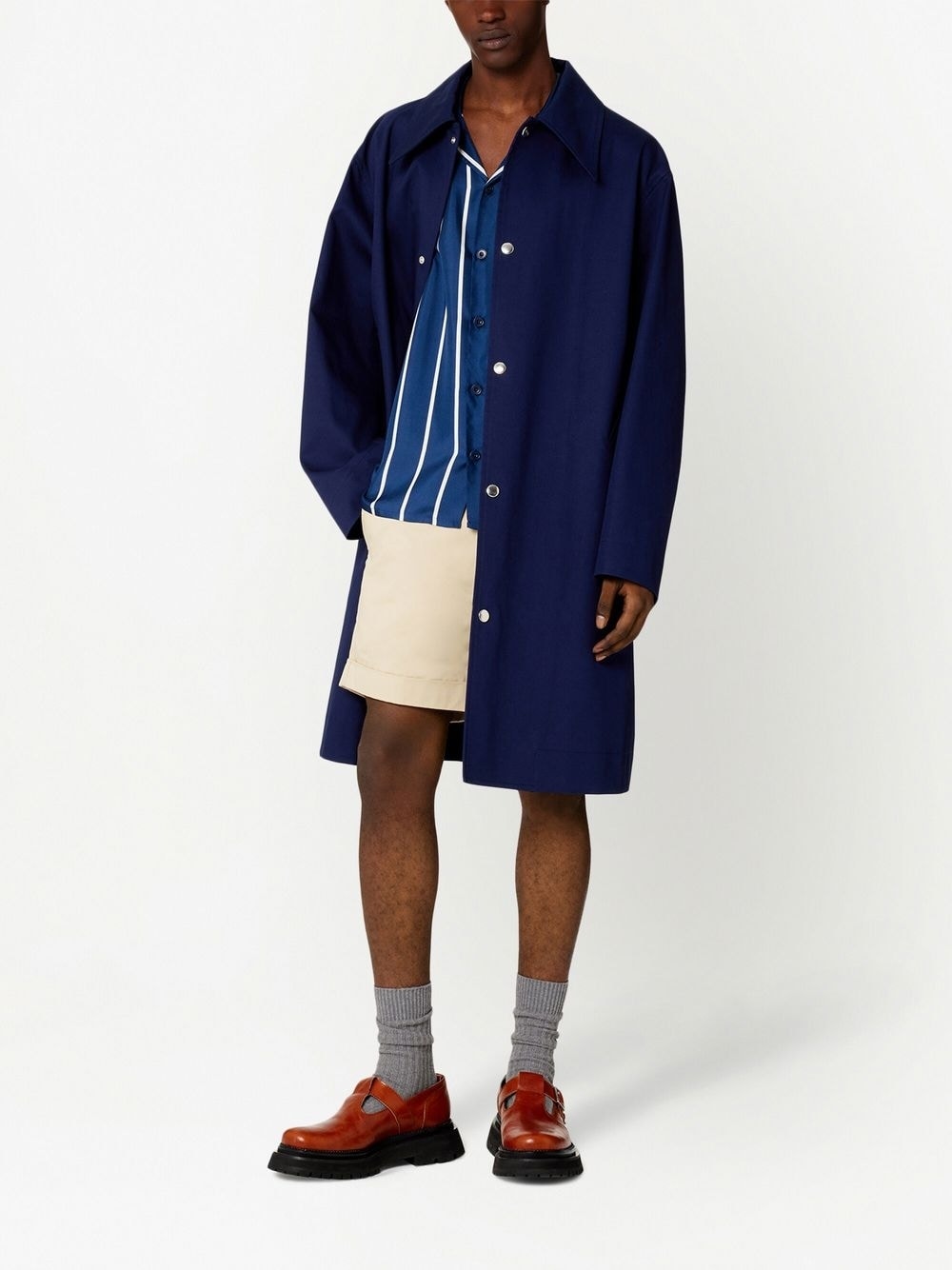 AMI AMI Paris Press-Stud Shirt Coat