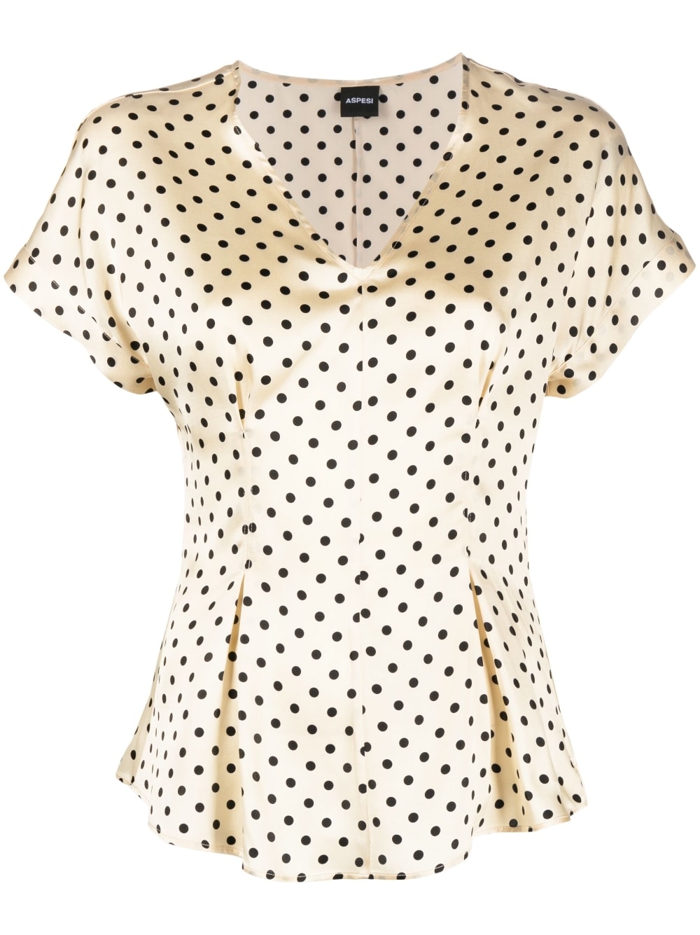 ASPESI ASPESI Polka-Dot Flared Blouse