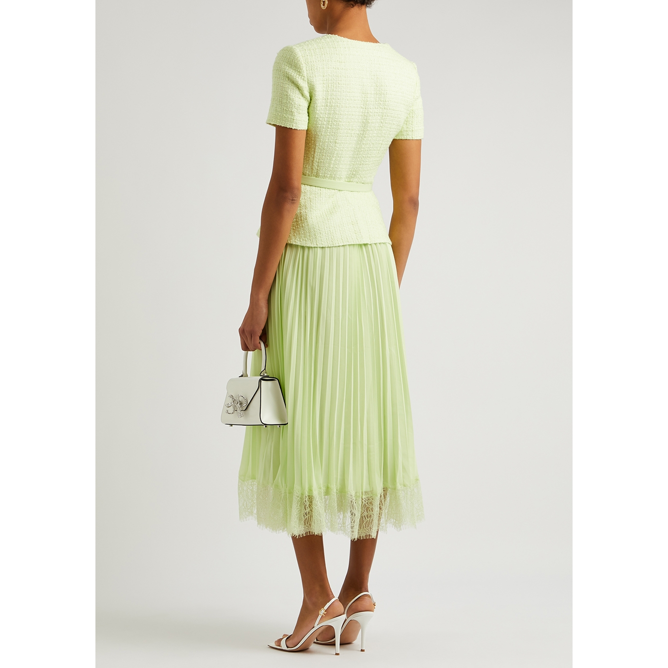 white christmas dresses Emily Appliqué Midi Dress main image 0