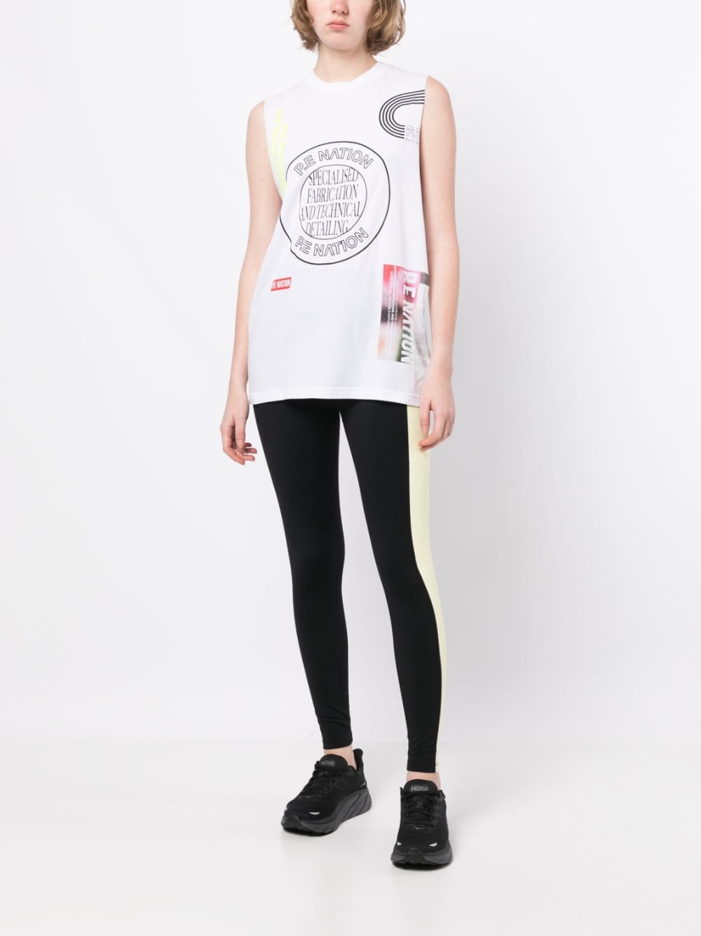 P.E NATION dedication two-tone leggings