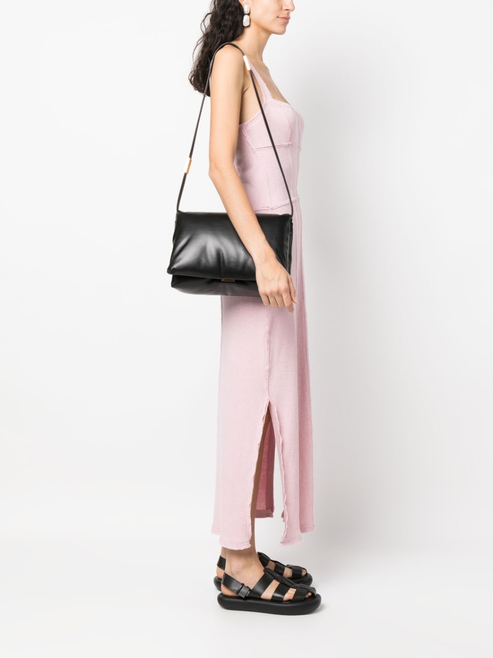 MARNI Marni Prisma Leather Shoulder Bag