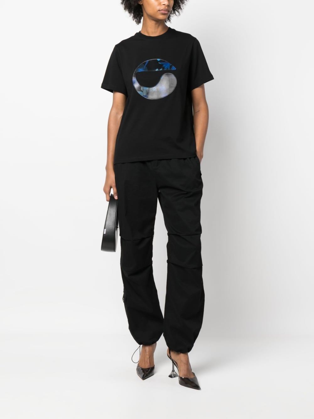 COPERNI Coperni flower-print logo T-shirt