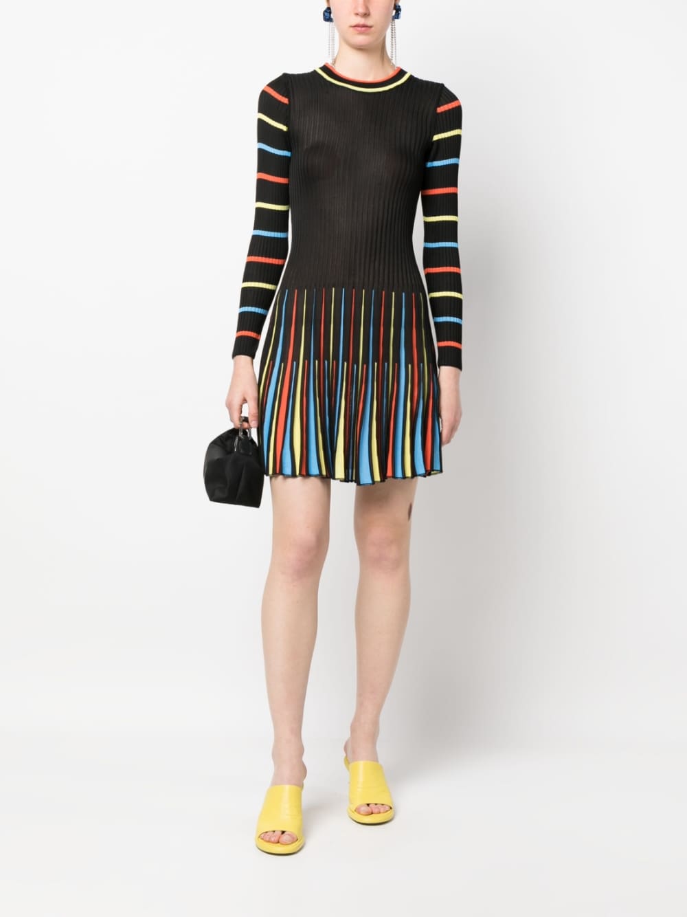 MSGM Long-Sleeve Stretched Dress