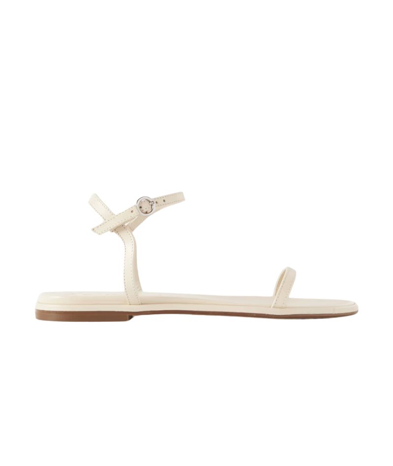 Aeydē Nettie Leather Sandals Cream Editorialist