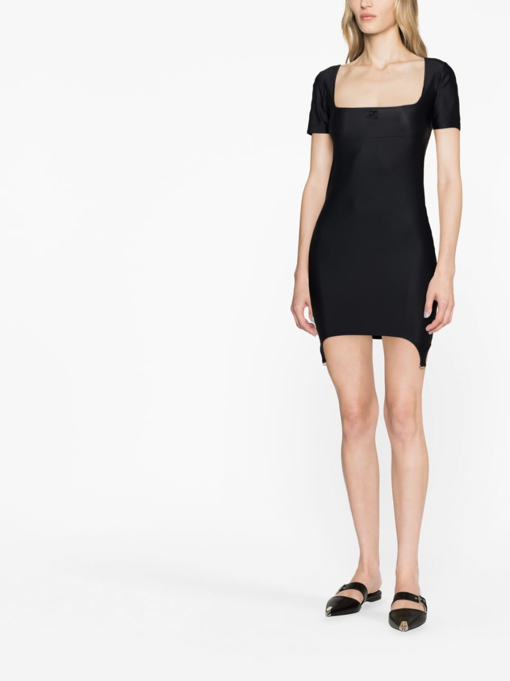 COURREGES Courrèges Square-Neck Mini Dress