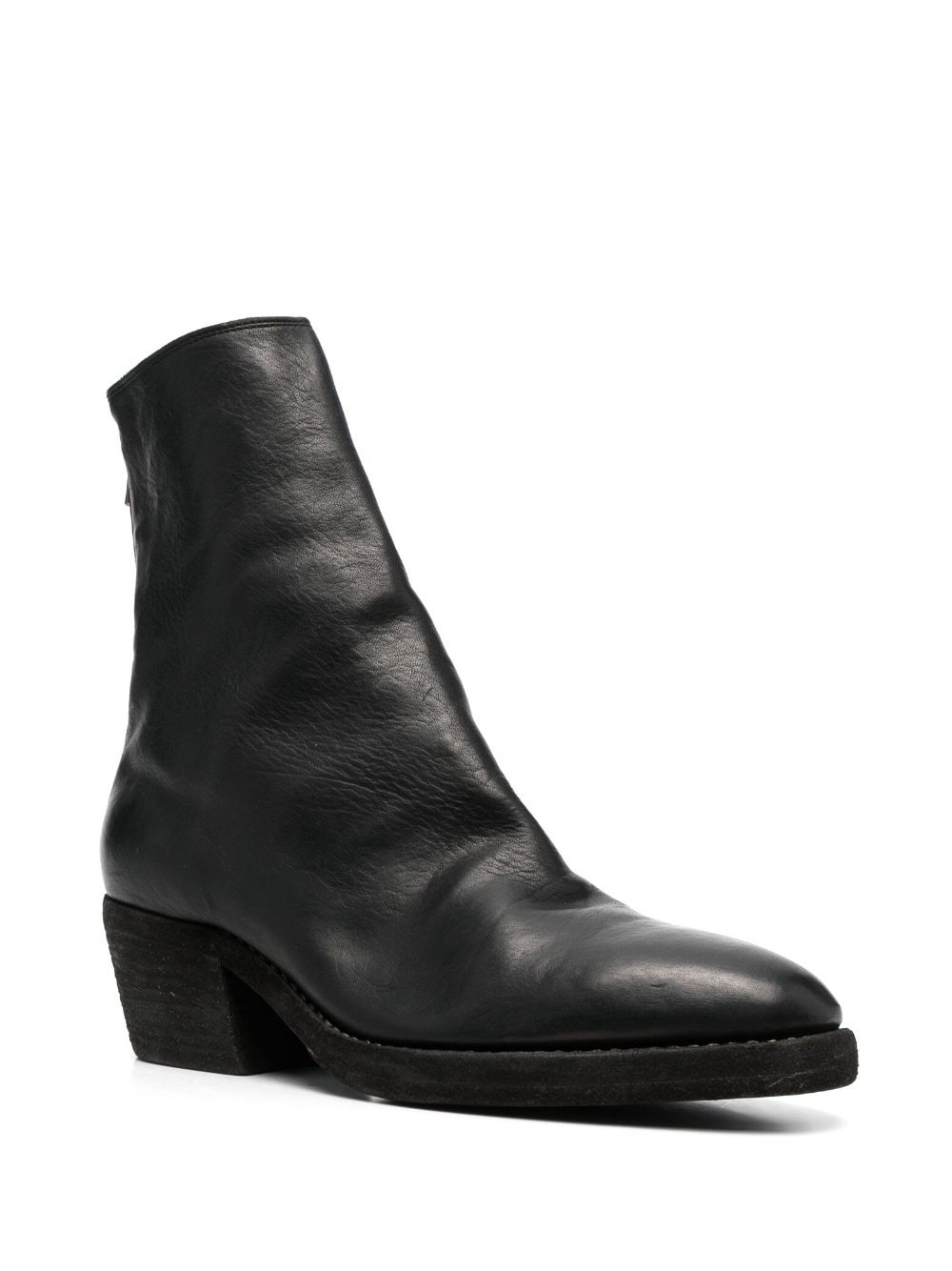 Guidi Back Zip Boots - Black | Editorialist