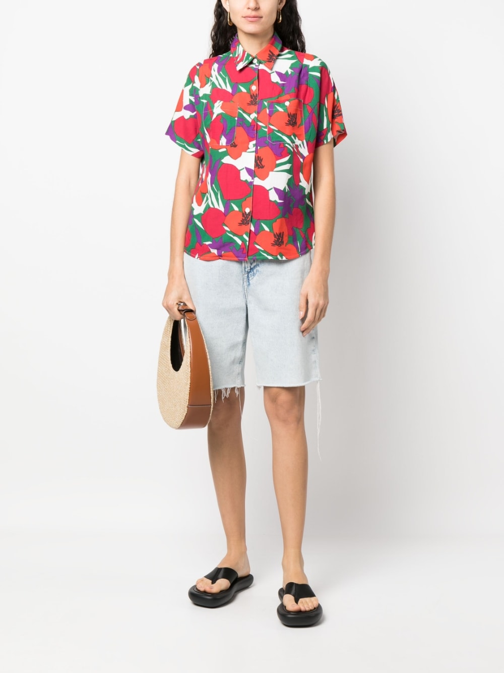 A.P.C. A.P.C. Floral-Print Shirt