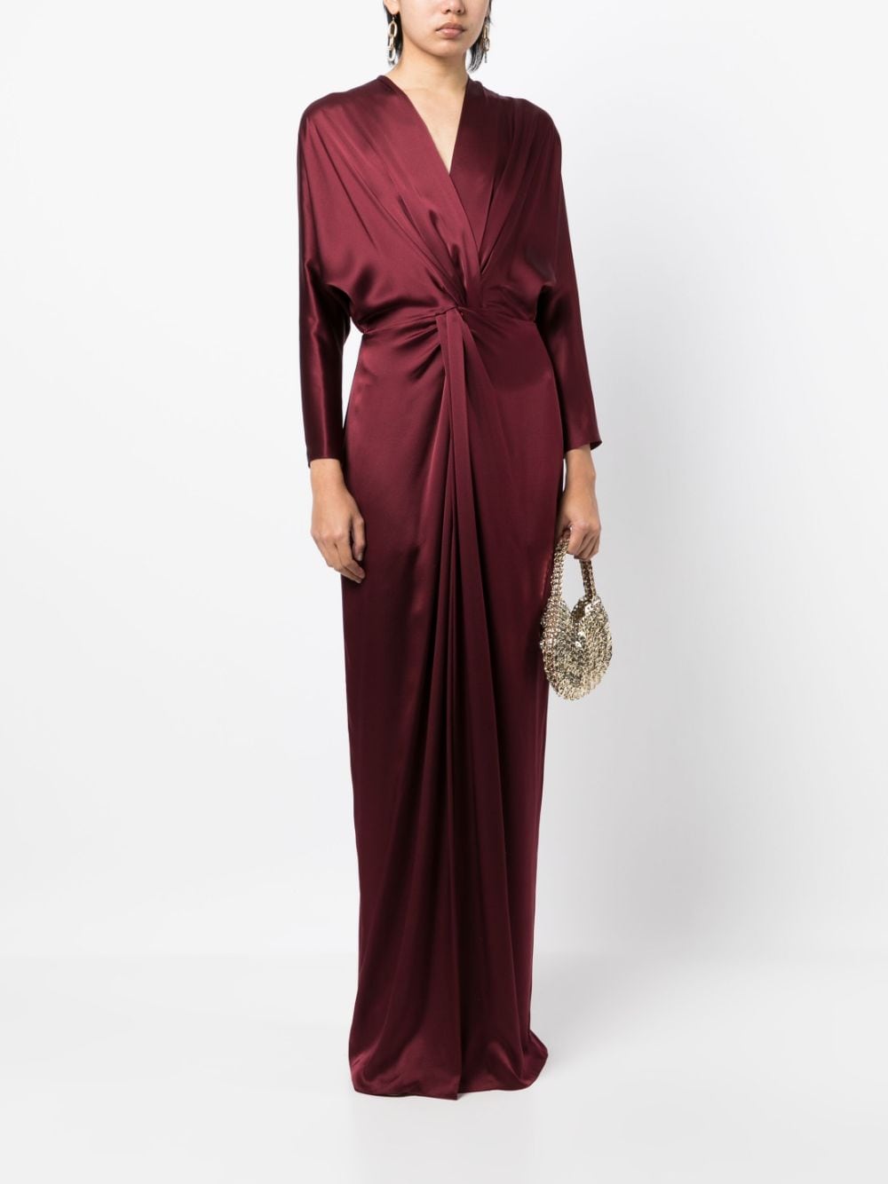 MICHELLE MASON Michelle Mason Twist-Detail Gown