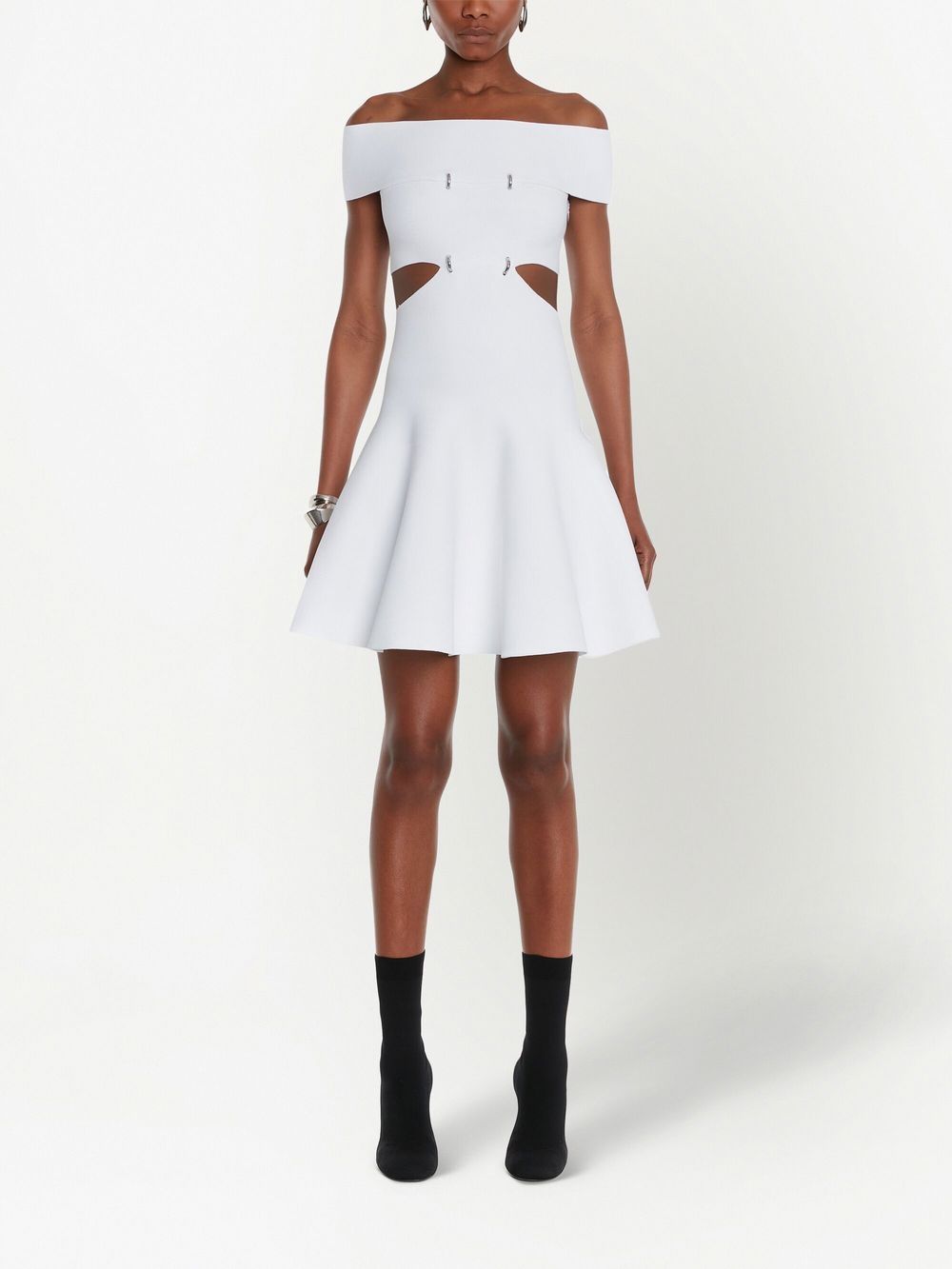 ALEXANDER MCQUEEN Alexander McQueen Off-Shoulder Mini Dress