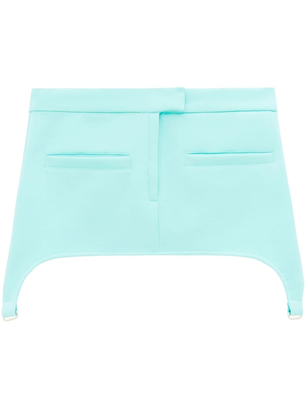 COURREGES Courrèges Twill Suspenders Mini Skirt