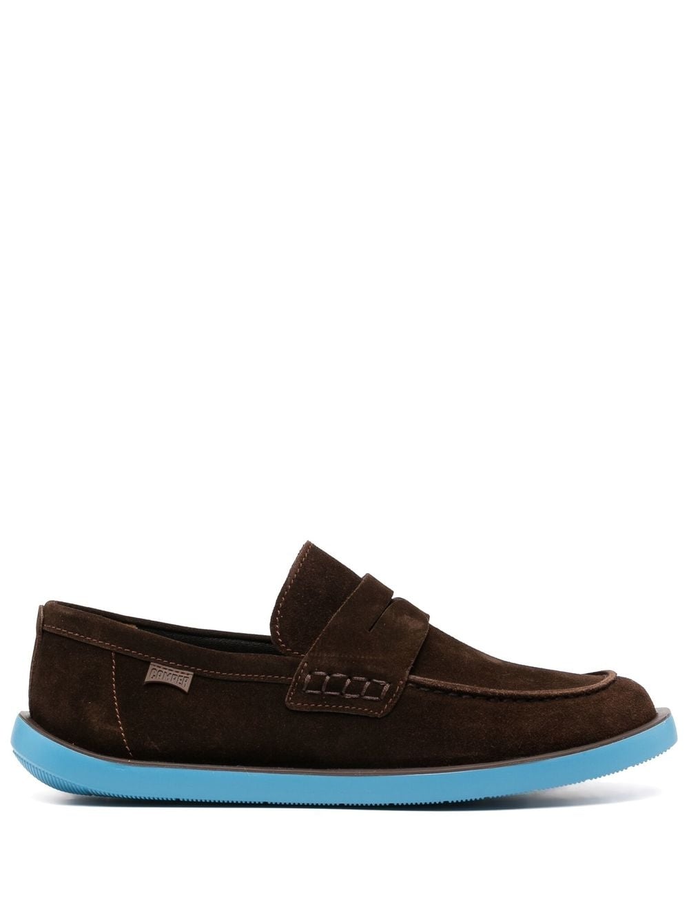 Camper Wagon Suede Slip-On Loafers In Brown - 30% Off  display picture 1