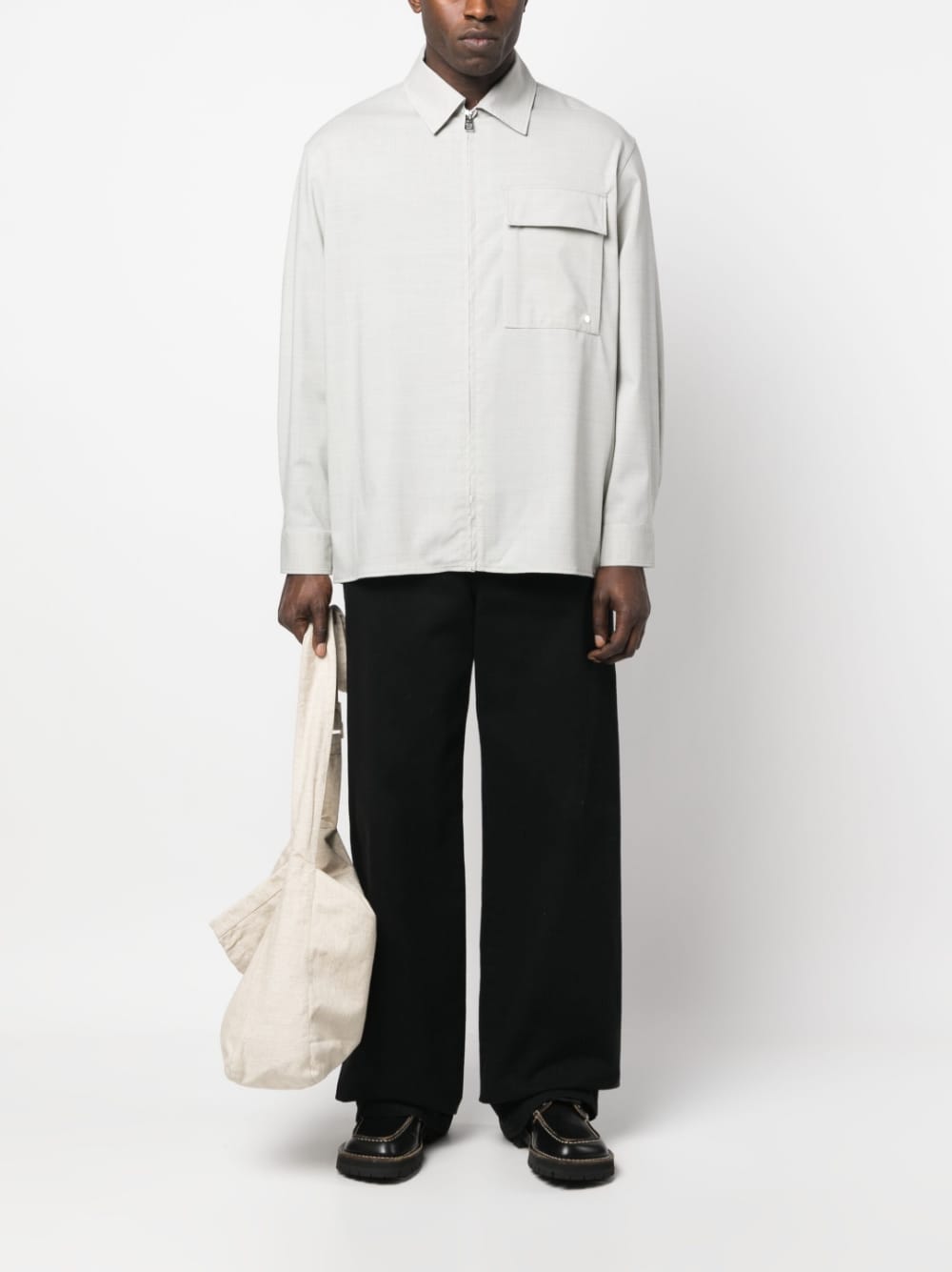 ÉTUDES STUDIO Études Studio Zip-Up Long-Sleeve Shirt