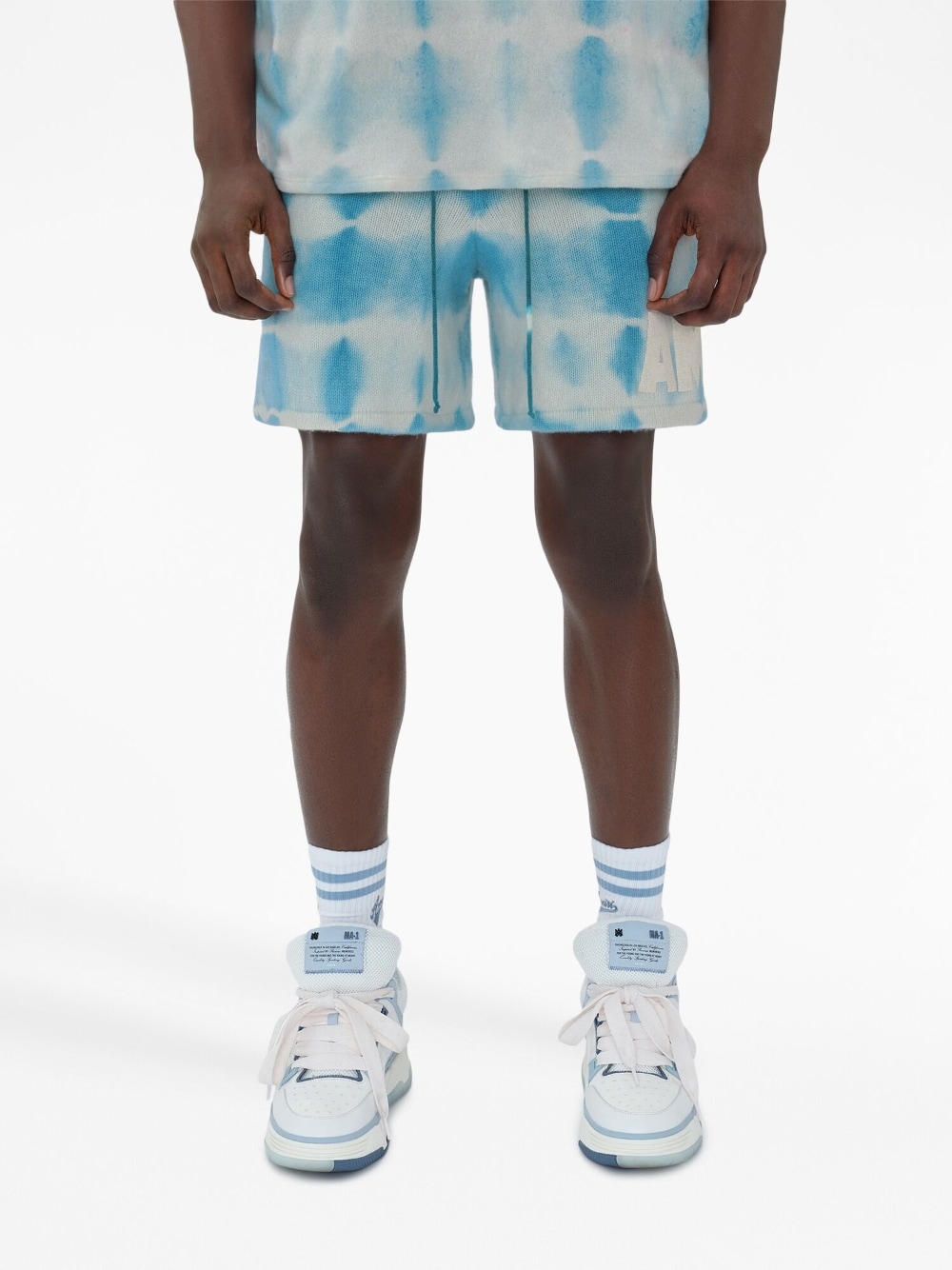 AMIRI AMIRI Tie-Dye Pattern Cashmere Blend Shorts