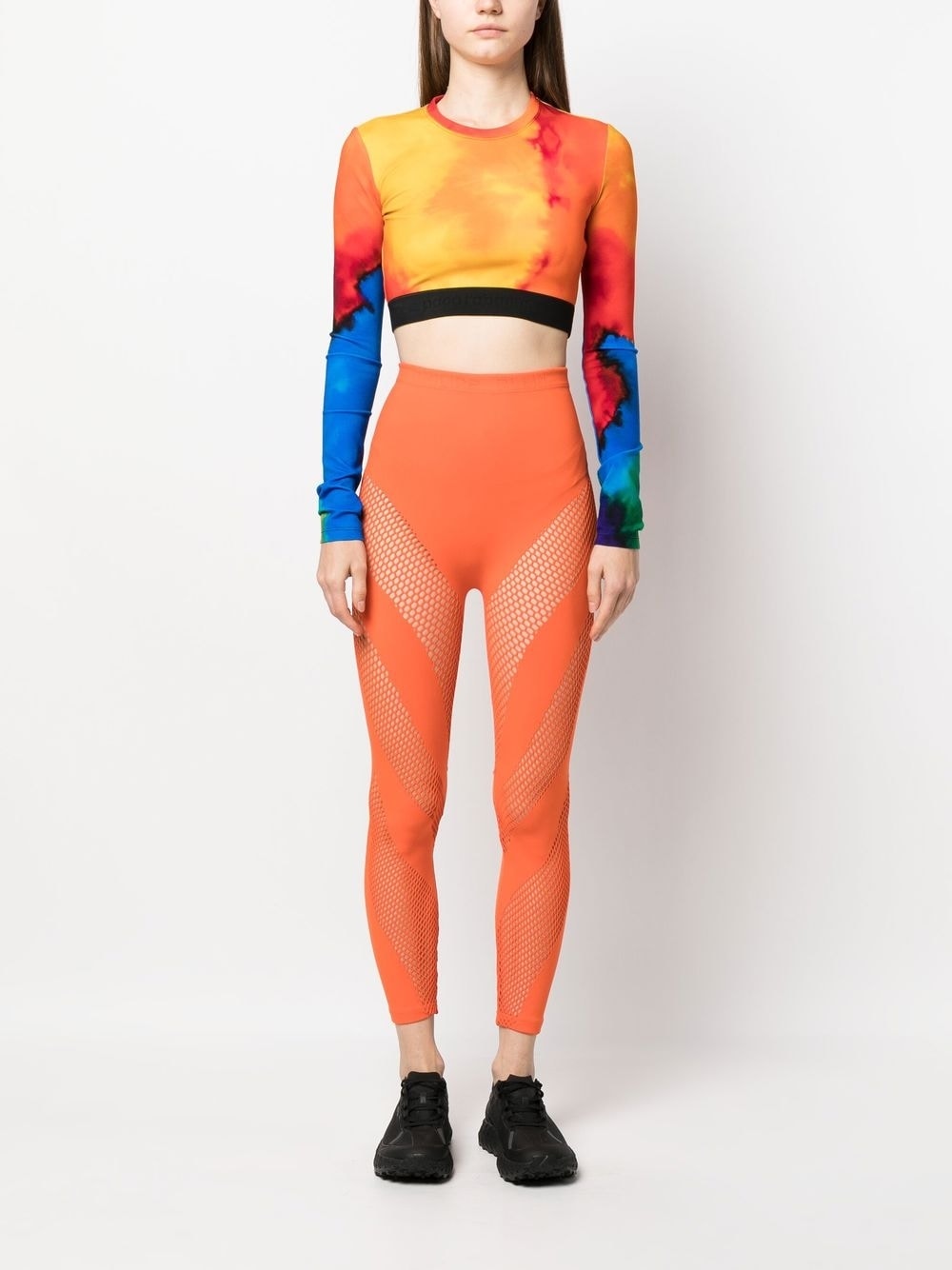 PHILIPP PLEIN open-knit seamless leggings