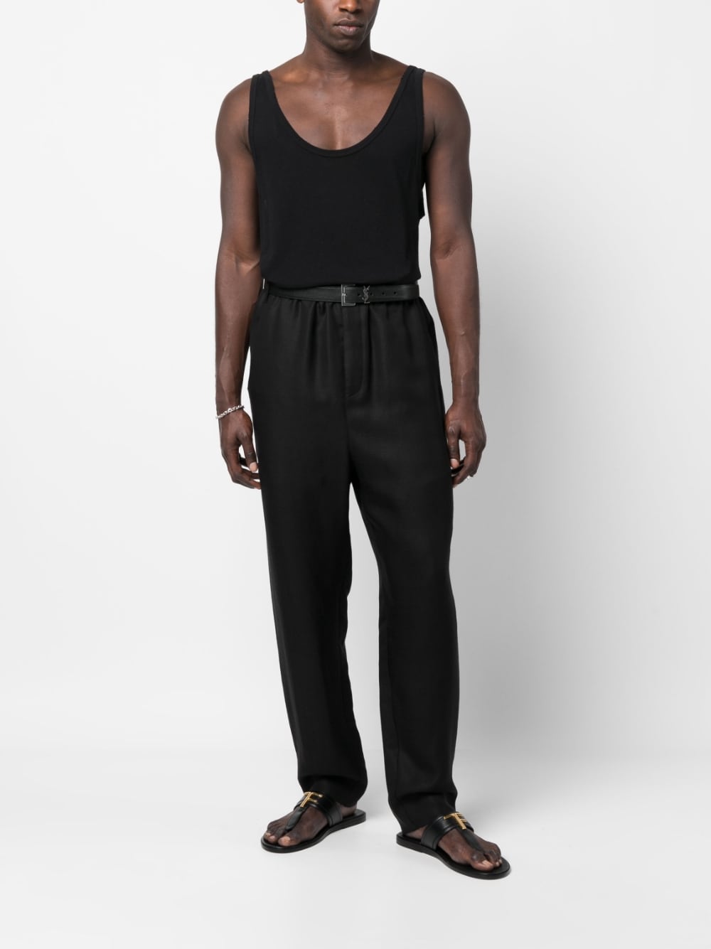 SAINT LAURENT Saint Laurent High-Waisted Tapered Trousers