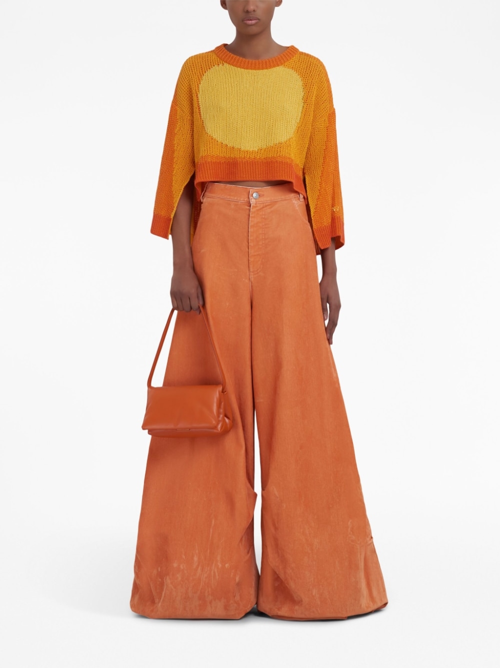 MARNI Marni Prisma Leather Shoulder Bag