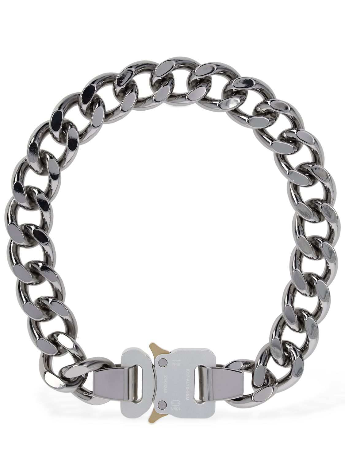 1017 Alyx 9sm Chain Necklace W/ Buckle - Silver | Editorialist