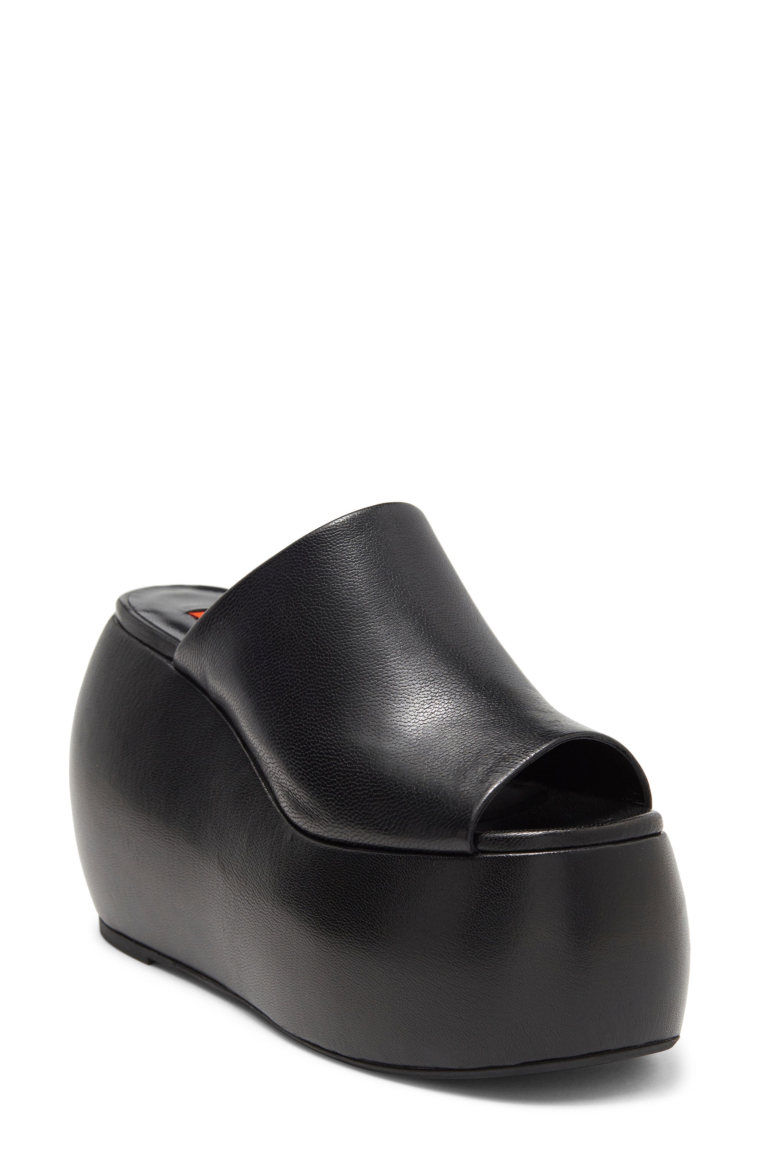 Simonmiller Bubble Wedge Platform Sandal In Black - 66% Off