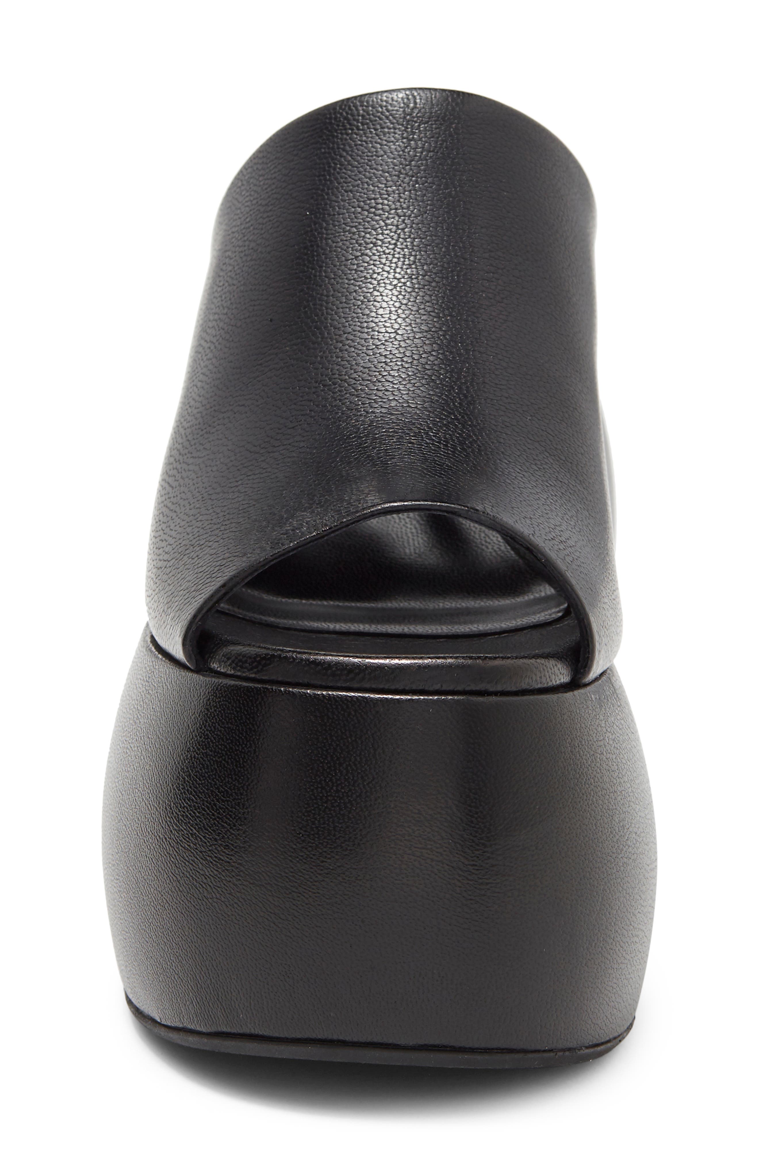 simon miller バブルウェッジプラットフォームサンダル Simonmiller Bubble Wedge Platform Sandal In Black - 66% Off