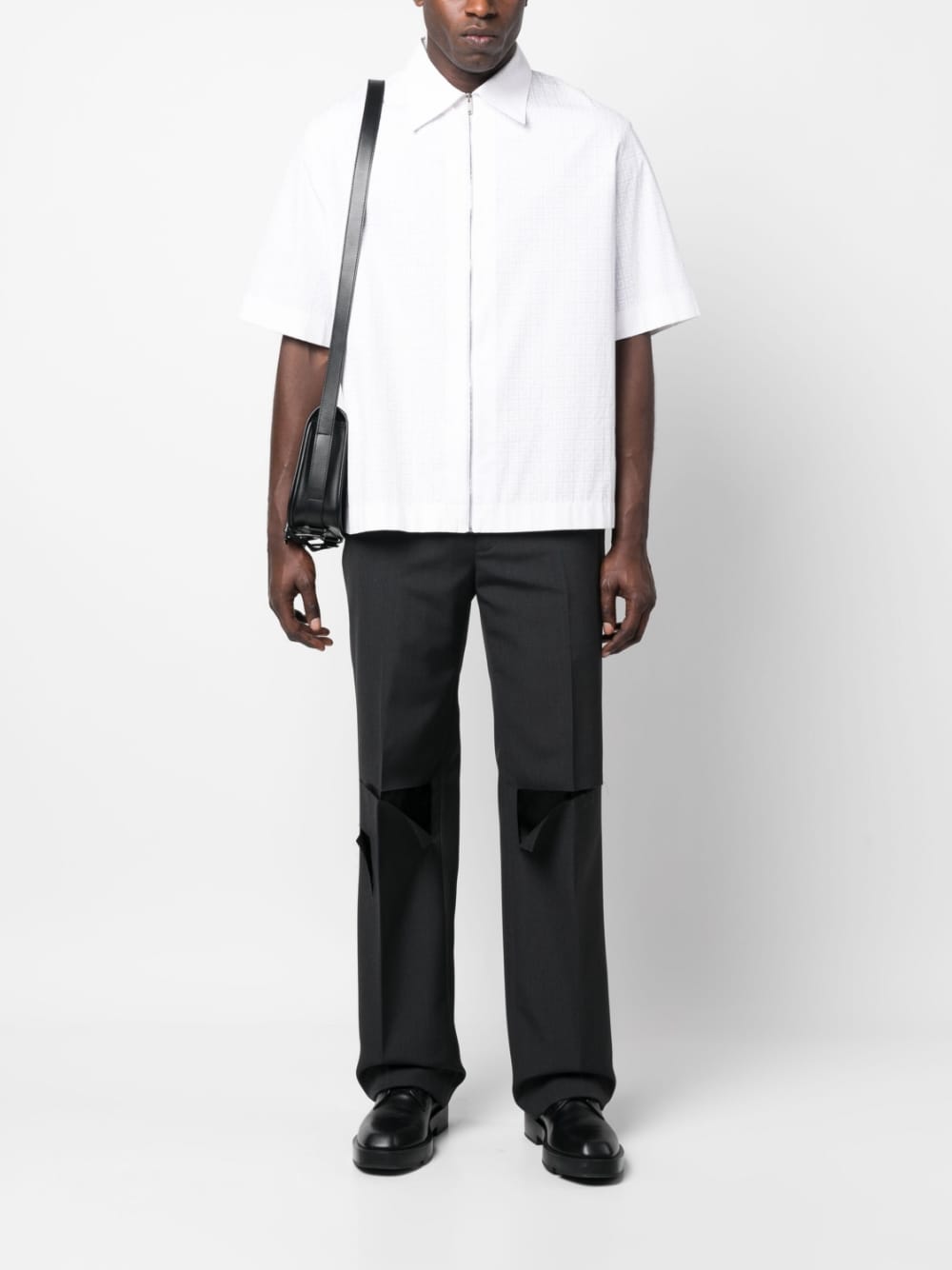 GIVENCHY Givenchy Distressed Wool Trousers