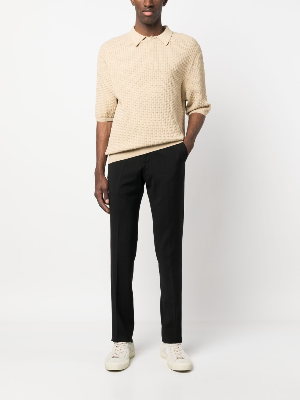 EMPORIO ARMANI tailored straight-leg chinos