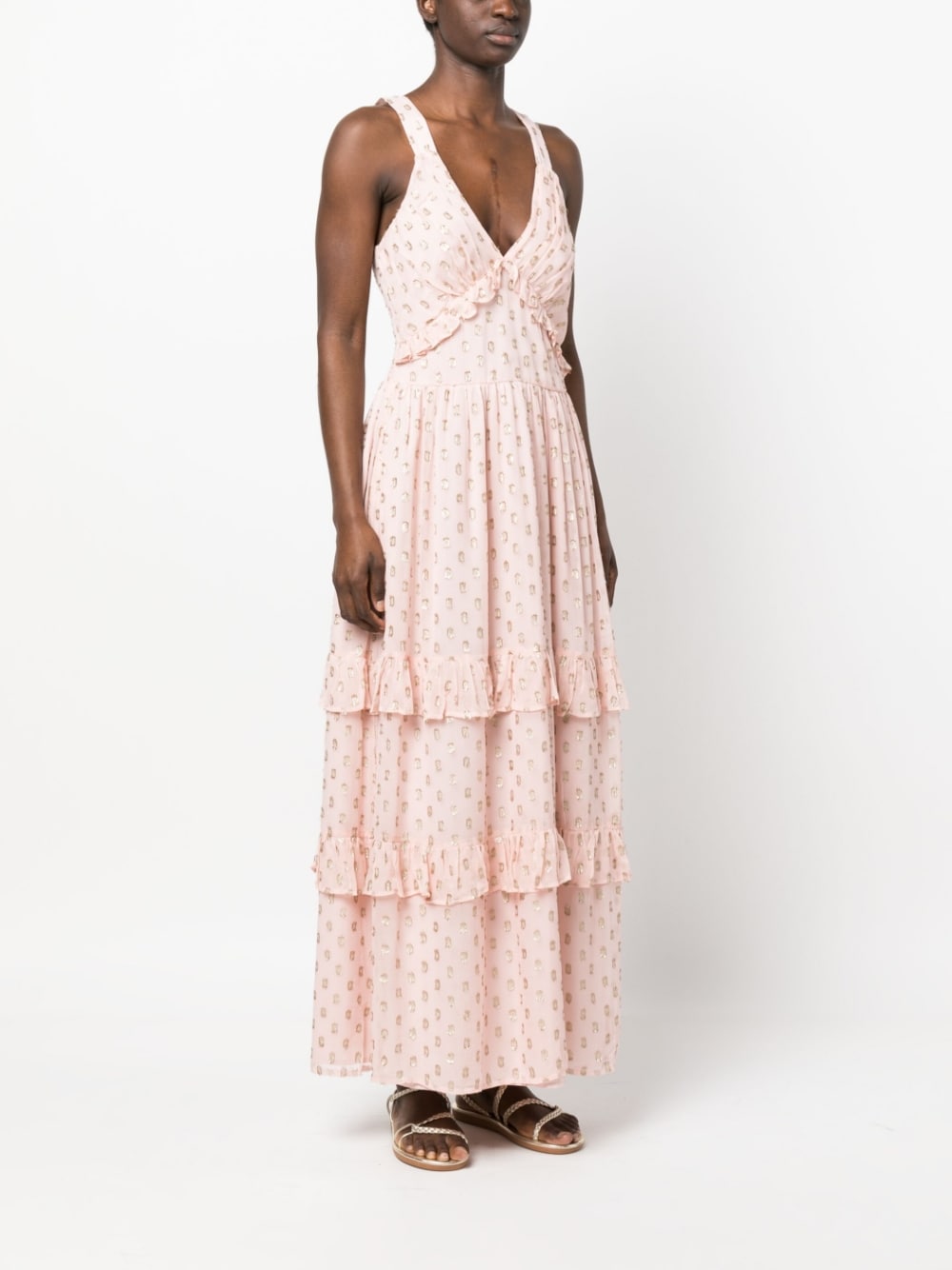 TWINSET Ruffle-Detail Maxi Dress