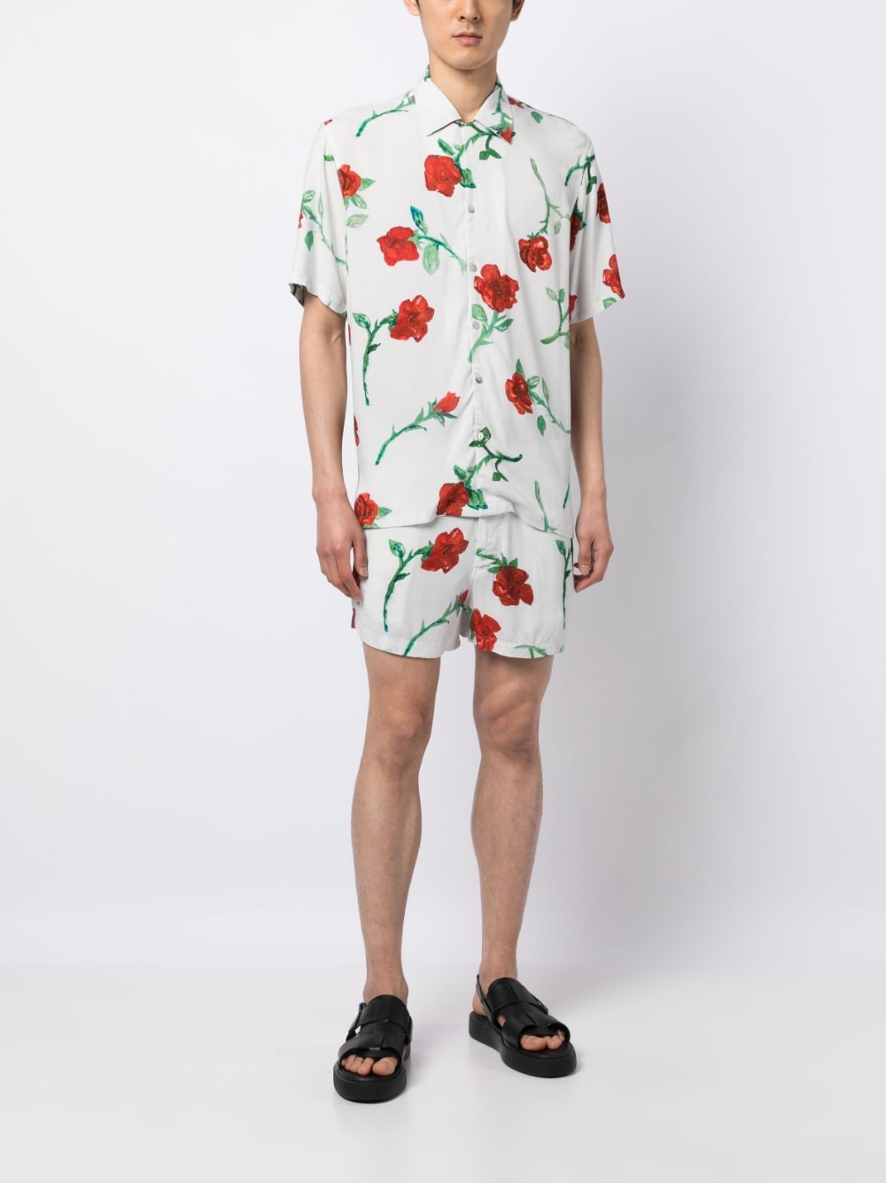 ENDLESS JOY Endless Joy Rose-Print Shorts