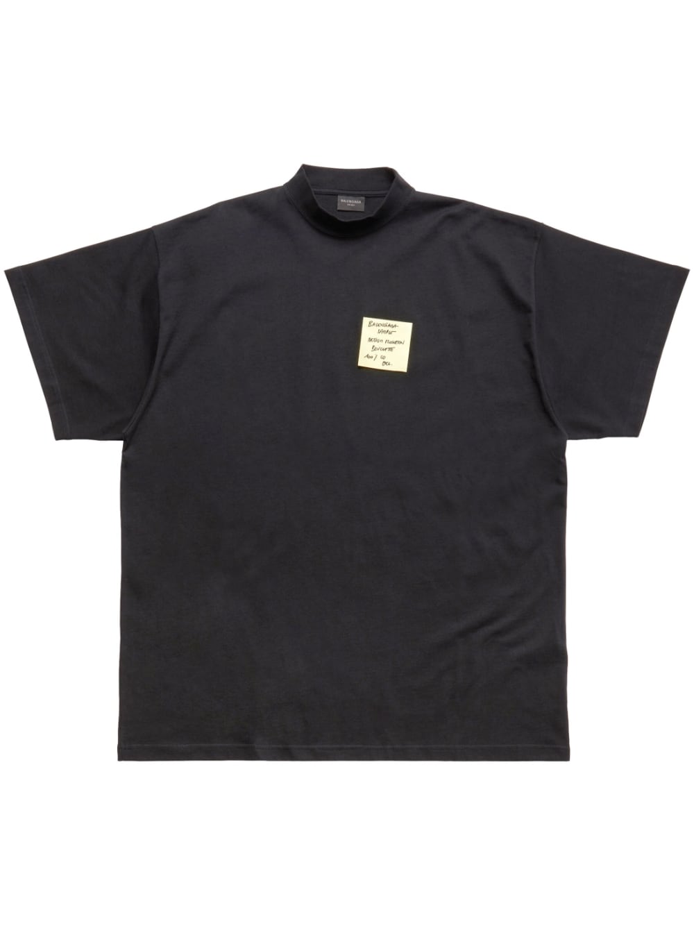Balenciaga Sticky Note T-Shirt - Black | Editorialist