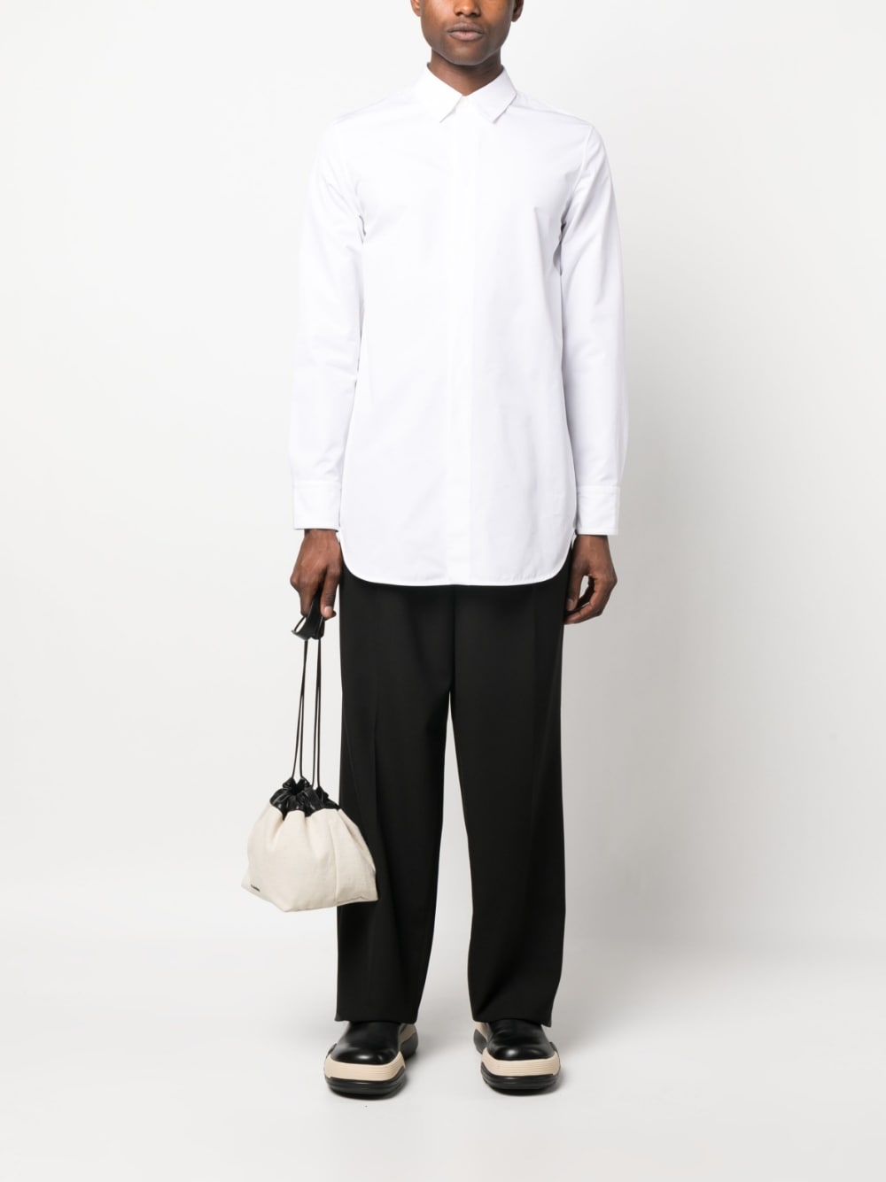 JIL SANDER long-sleeve cotton shirt