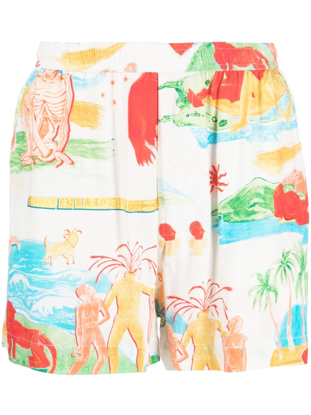 ENDLESS JOY Endless Joy far away places printed shorts